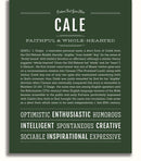 Cale | Name Art Print – Name Stories