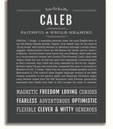 Caleb | Name Art Print – Name Stories