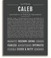 Caleb | Name Art Print – Name Stories