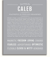 Caleb | Name Art Print – Name Stories
