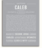 Caleb | Name Art Print – Name Stories