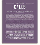 Caleb | Name Art Print – Name Stories