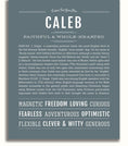 Caleb | Name Art Print – Name Stories