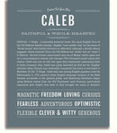 Caleb | Name Art Print – Name Stories