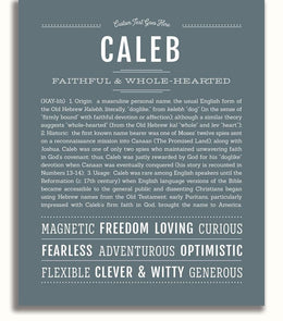 Caleb | Name Art Print – Name Stories