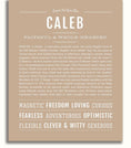 Caleb | Name Art Print – Name Stories