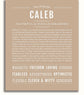 Caleb | Name Art Print – Name Stories