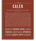 Caleb | Name Art Print – Name Stories