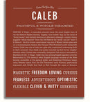 Caleb | Name Art Print – Name Stories