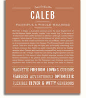 Caleb | Name Art Print – Name Stories