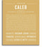 Caleb | Name Art Print – Name Stories