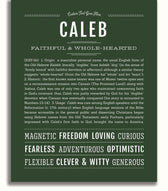 Caleb | Name Art Print – Name Stories