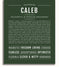 Caleb | Name Art Print – Name Stories