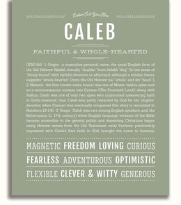 Caleb | Name Art Print – Name Stories