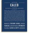 Caleb Personalized Name Meaning Art Prints – Name Stories