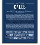 Caleb Personalized Name Meaning Art Prints – Name Stories