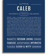 Caleb | Name Art Print – Name Stories