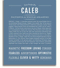 Caleb | Name Art Print – Name Stories