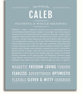 Caleb | Name Art Print – Name Stories
