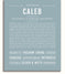 Caleb | Name Art Print – Name Stories