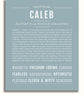 Caleb | Name Art Print – Name Stories