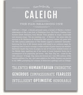 Caleigh Personalized Name Meaning Art Prints – Name Stories