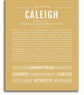 Caleigh Personalized Name Meaning Art Prints – Name Stories