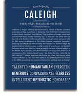 Caleigh Personalized Name Meaning Art Prints – Name Stories