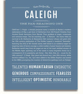 Caleigh Personalized Name Meaning Art Prints – Name Stories