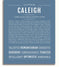 Caleigh | Name Art Print – Name Stories