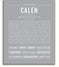 Calen | Name Art Print – Name Stories