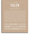 Calen | Name Art Print – Name Stories