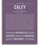 Caley | Name Art Print – Name Stories