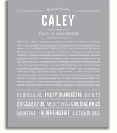 Caley | Name Art Print – Name Stories