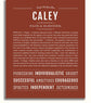 Caley | Name Art Print – Name Stories