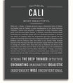 Cali | Name Art Print – Name Stories