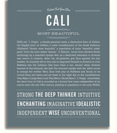 Cali | Name Art Print – Name Stories