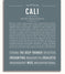 Cali | Name Art Print – Name Stories