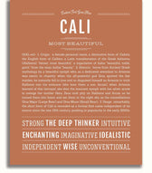 Cali | Name Art Print – Name Stories