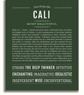 Cali | Name Art Print – Name Stories
