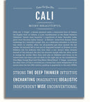 Cali | Name Art Print – Name Stories