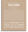Caliana | Name Art Print – Name Stories