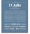 Caliana | Name Art Print – Name Stories