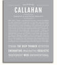 Callahan | Name Art Print – Name Stories