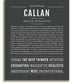 Callan | Name Art Print – Name Stories
