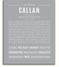 Callan | Name Art Print – Name Stories