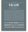 Callan | Name Art Print – Name Stories