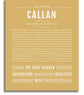 Callan | Name Art Print – Name Stories