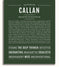 Callan | Name Art Print – Name Stories