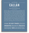 Callan | Name Art Print – Name Stories